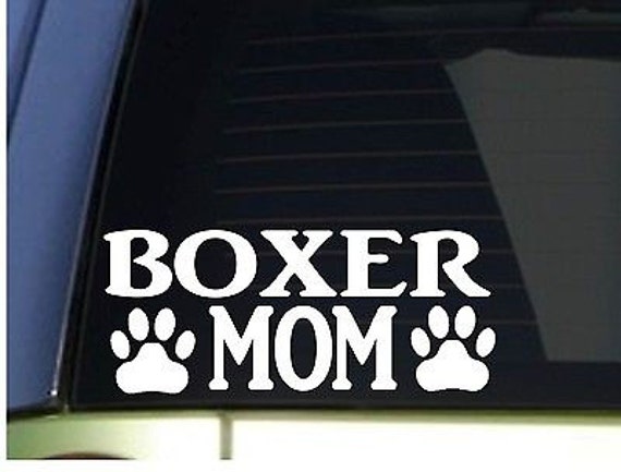 Boxer Mom Sticker H350 8.5 Inch Wide Vinyl Ear Crop Leash | Etsy
