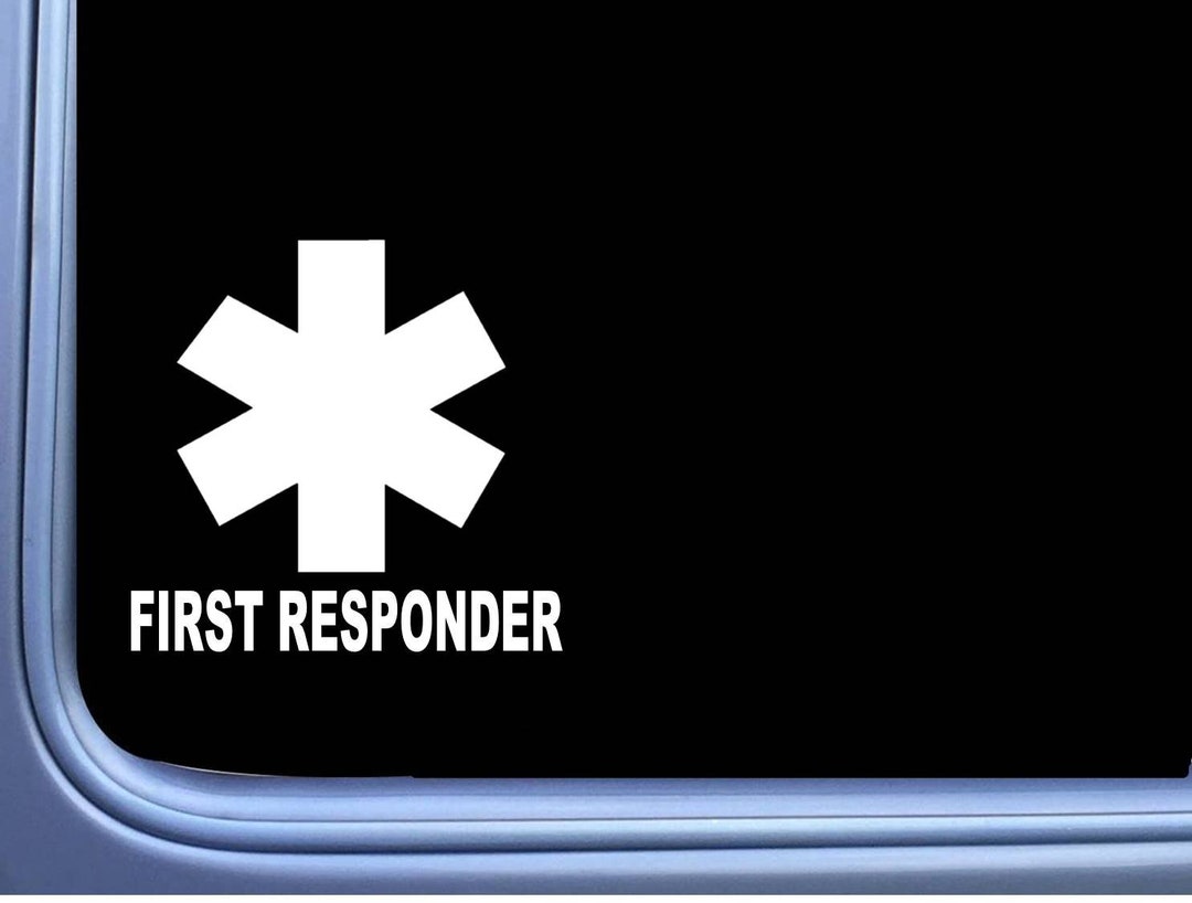 First Responder EMT Decal Sticker M189 6" Star of Life - Etsy