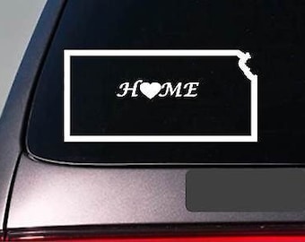 Kansas KS State Outline Vinyl Decal Sticker - Etsy