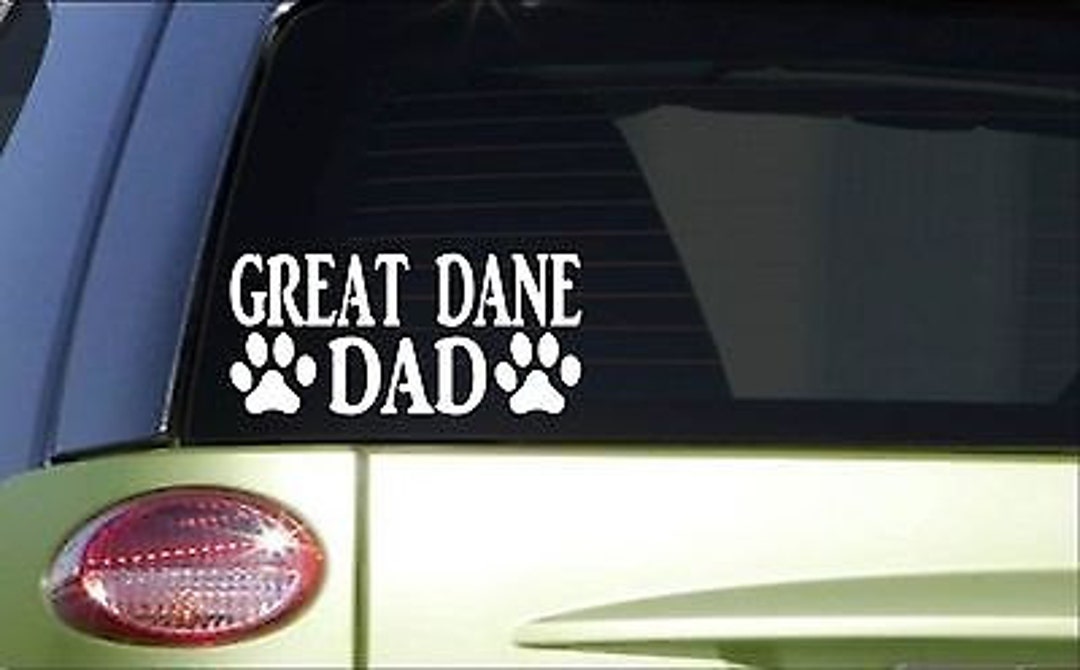 Great Dane Dad *H825* 8 Inch Sticker Decal German Mastiff Harlequin - Etsy