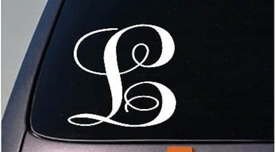 Letter L 6 Monogram Sticker Decal Truck Car Window Teach - Etsy UK