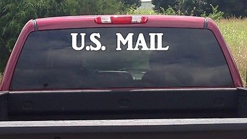 U.S. Mail *I080* 3.2" X 18" Sticker Decal Mail Carrier Mailman Post ...