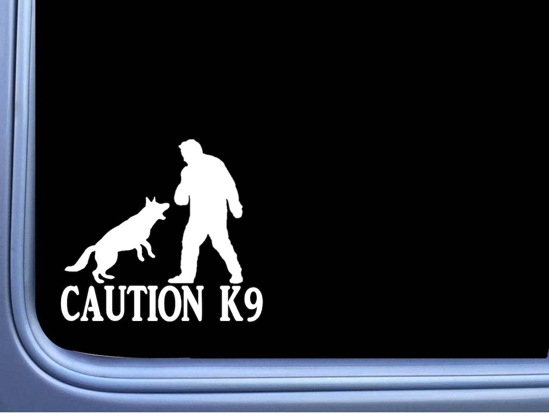 Caution K9 Schutzhund German Shepherd M344 6 Inch Sticker Decal Dog ...