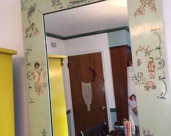 Hand painted mirror | Etsy