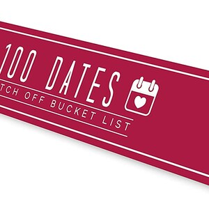 100 Dates Scratch Poster Cute Couple Gift Couple Vision Board Husband ...