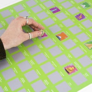 100 Places to Go Scratch Poster | Travel Bucket List | Gift for a ...