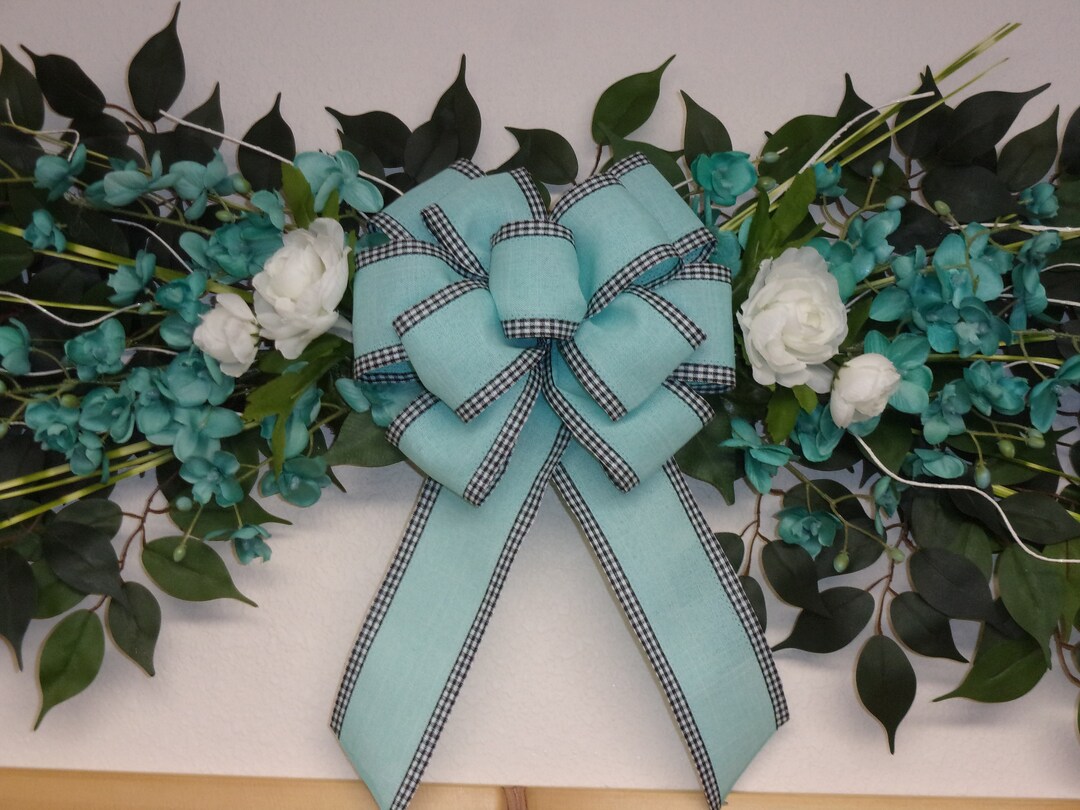 Over the Door Swag, Swag With Mini Orchids, Elegant Wall Hanging, Year ...