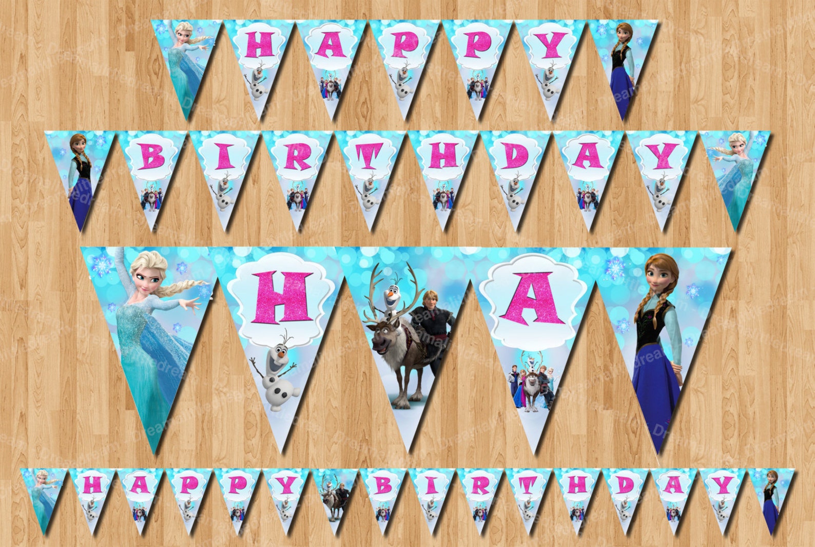 Disney Frozen Birthday Banner Etsy