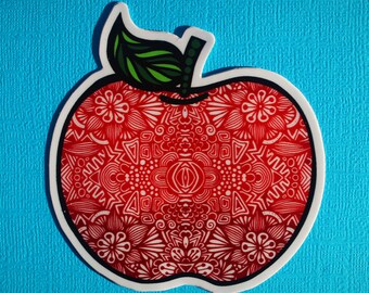 Apple sticker | Etsy