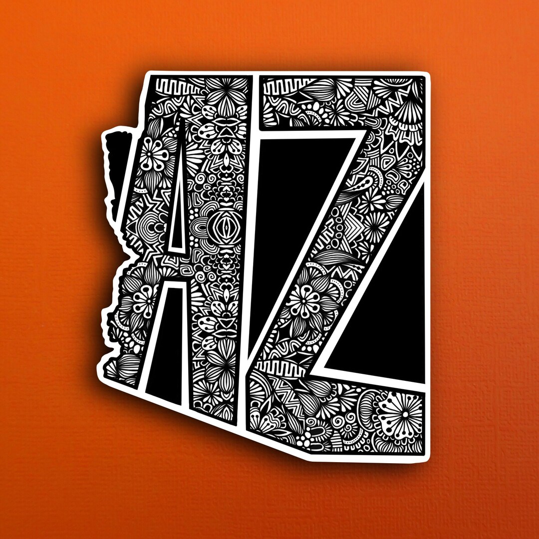State Arizona Sticker WATERPROOF - Etsy