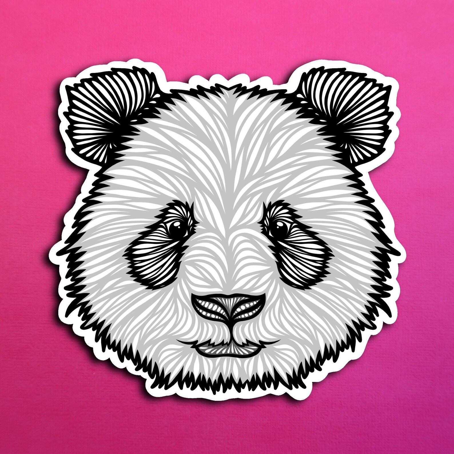 Panda Sticker WATERPROOF - Etsy