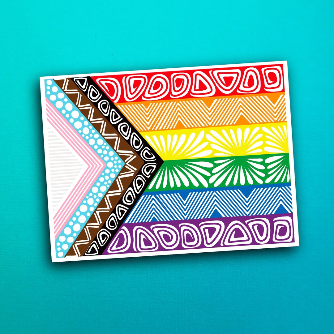Progress Pride Flag Sticker WATERPROOF - Etsy