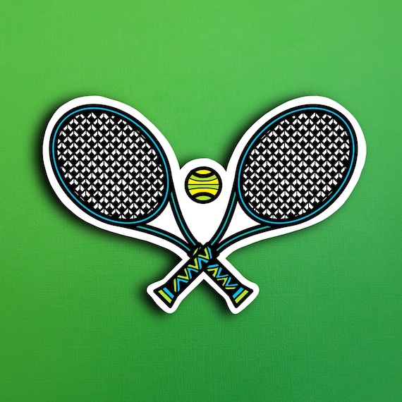 Tennis Sticker WATERPROOF - Etsy