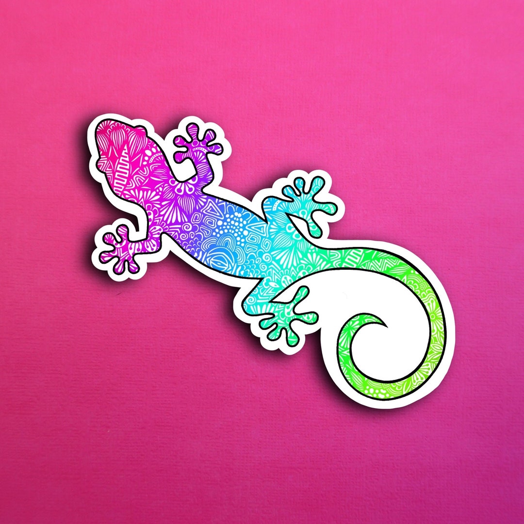 Lizard Sticker (WATERPROOF) - Etsy