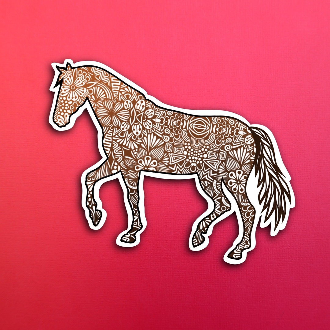 Full Horse Sticker WATERPROOF - Etsy