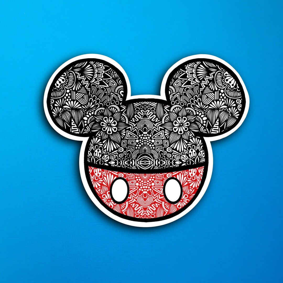 Red Mouse Sticker WATERPROOF - Etsy