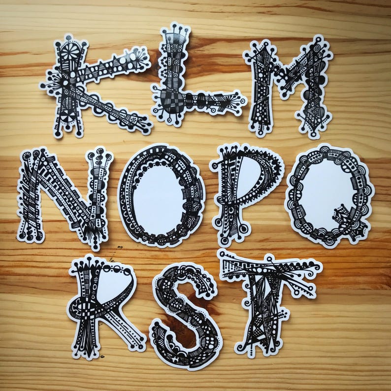 Letter R Sticker WATERPROOF | Etsy