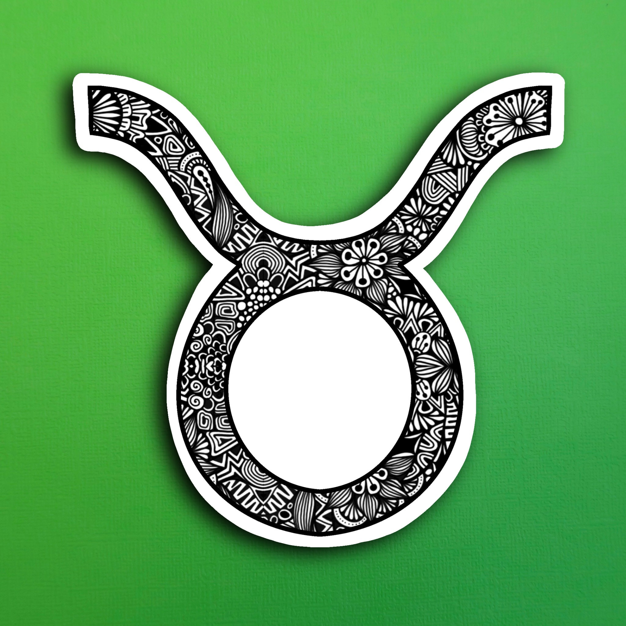 Taurus Sticker WATERPROOF Zodiac | Etsy