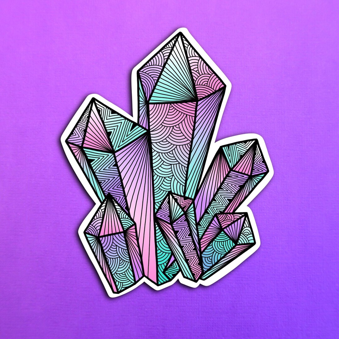 Crystals Sticker WATERPROOF - Etsy