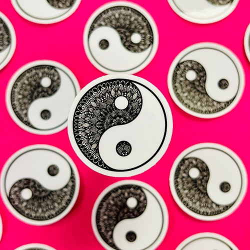 Ying Yang Sticker WATERPROOF - Etsy