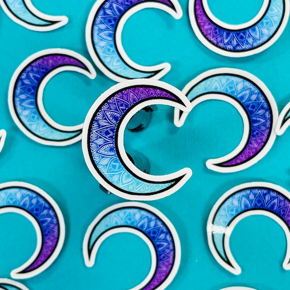 Mini Moon Sticker WATERPROOF - Etsy