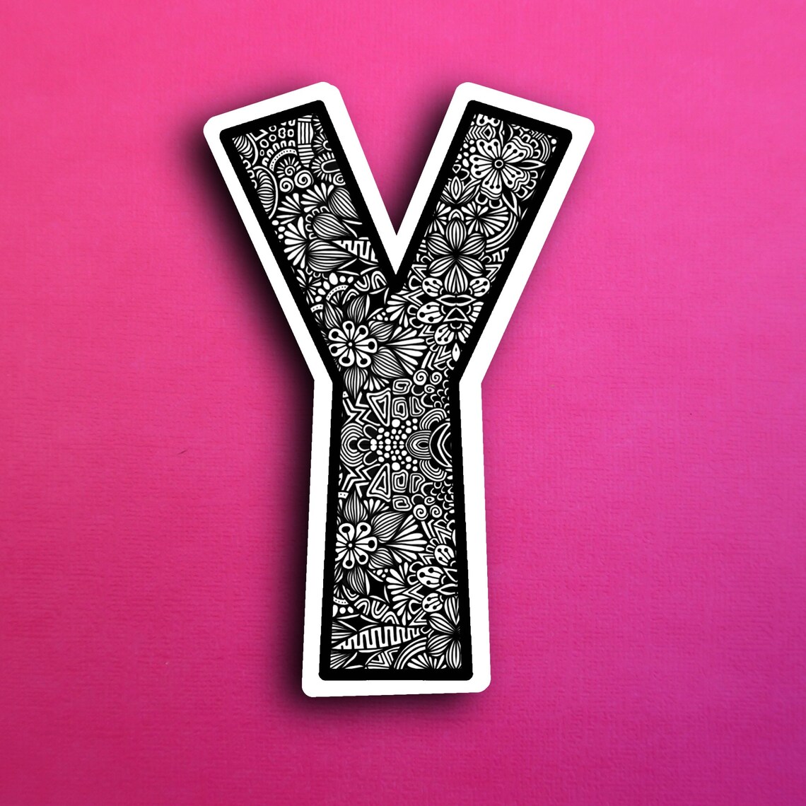 Small Block Letter Y Sticker WATERPROOF - Etsy