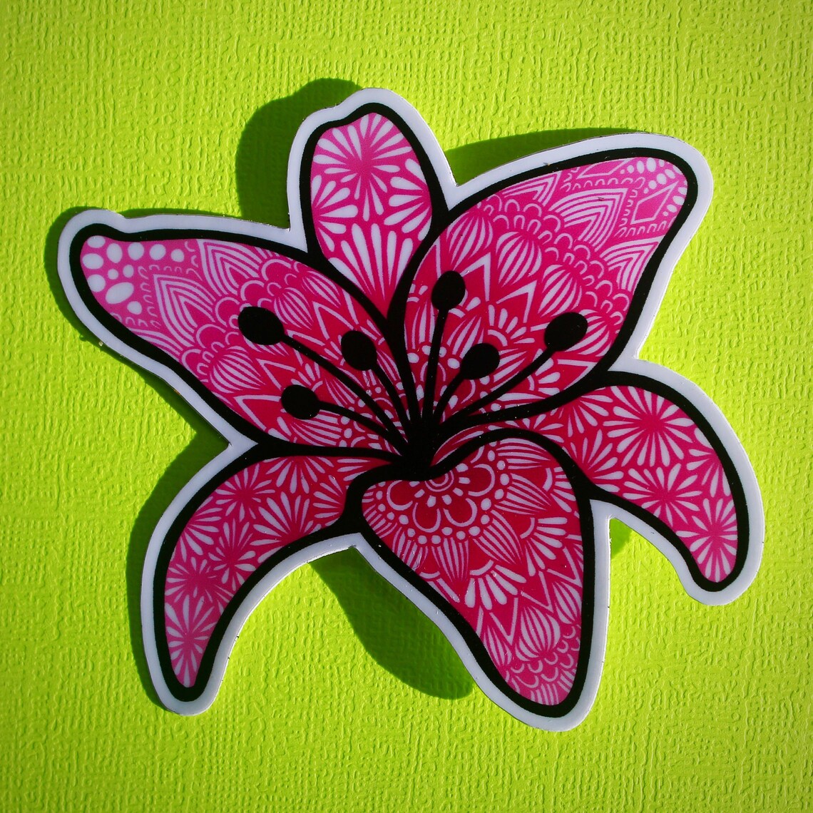 Lily Sticker WATERPROOF - Etsy