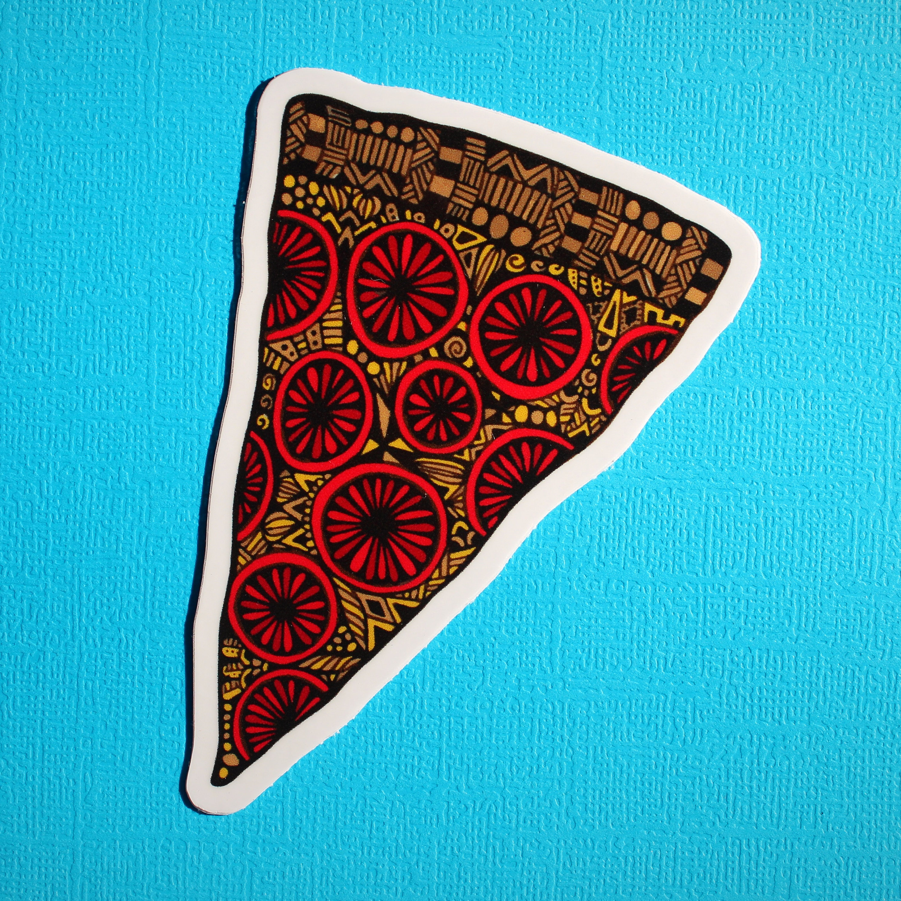 Pizza Sticker WATERPROOF | Etsy
