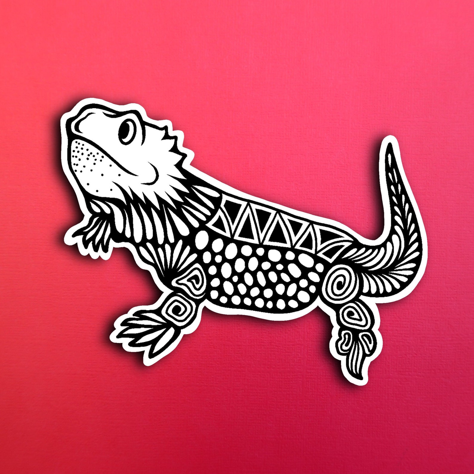 Bearded Dragon Sticker WATERPROOF - Etsy
