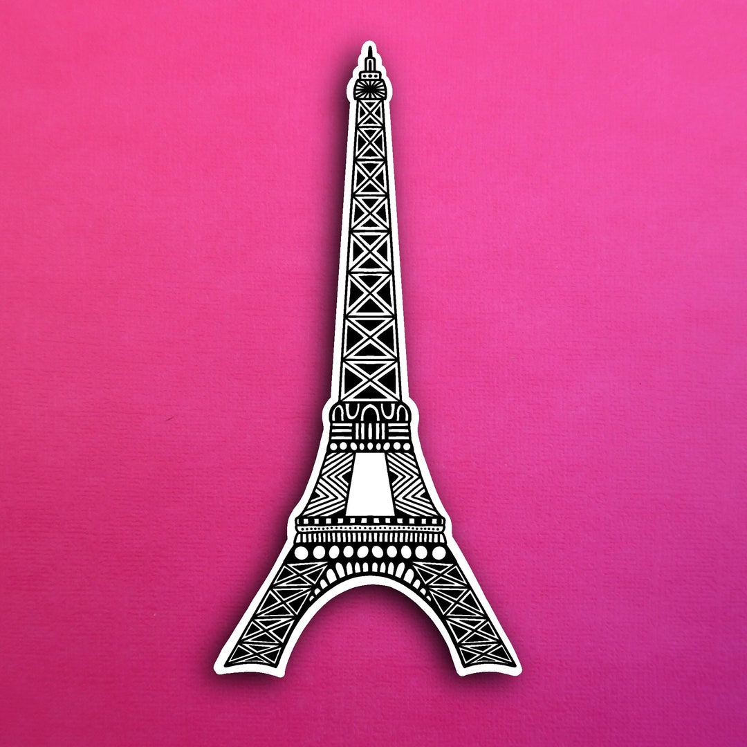 Eiffel Tower Sticker WATERPROOF - Etsy