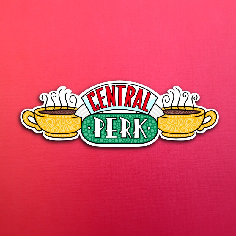 Friends Central Perk Sticker WATERPROOF - Etsy
