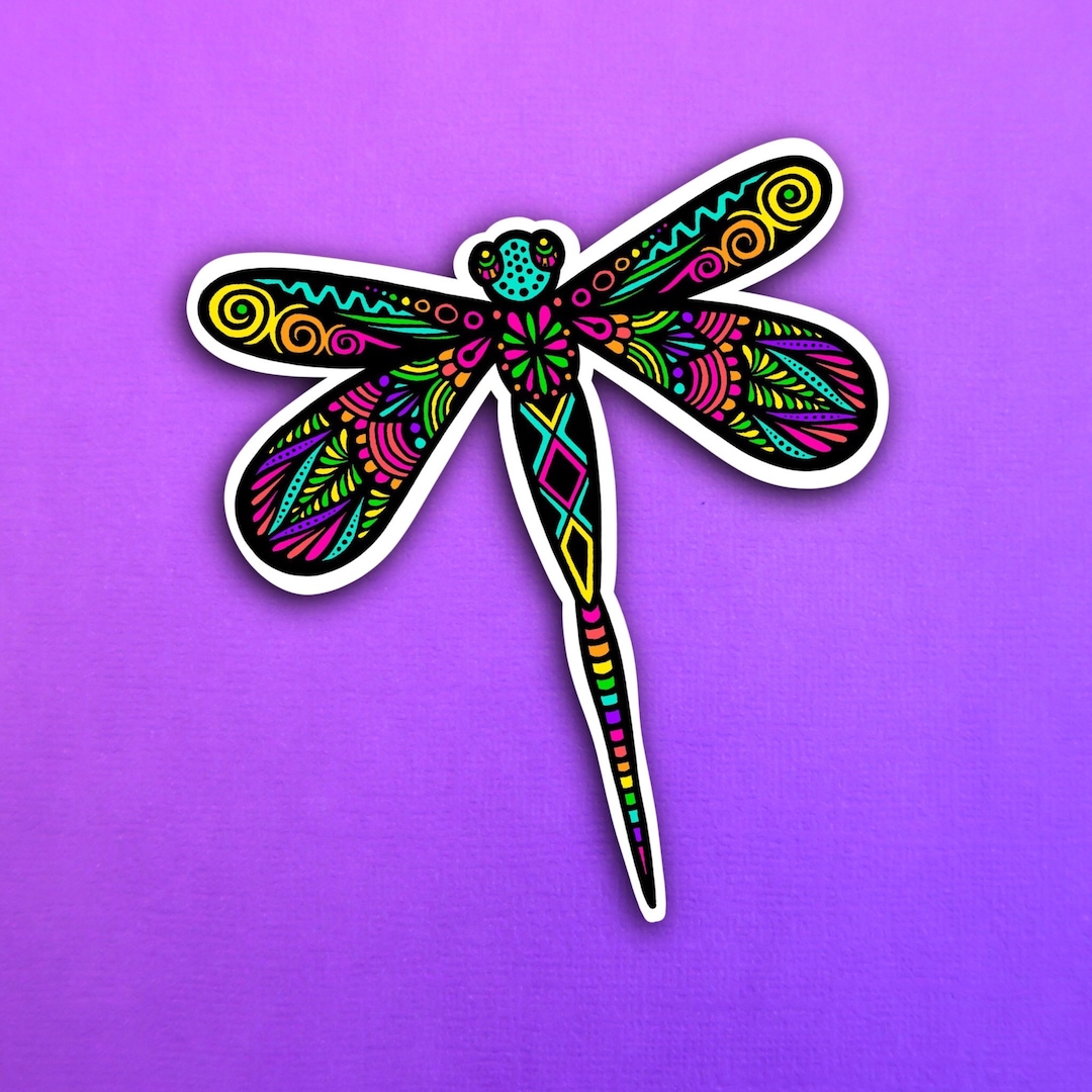 Dragon Fly Sticker WATERPROOF - Etsy