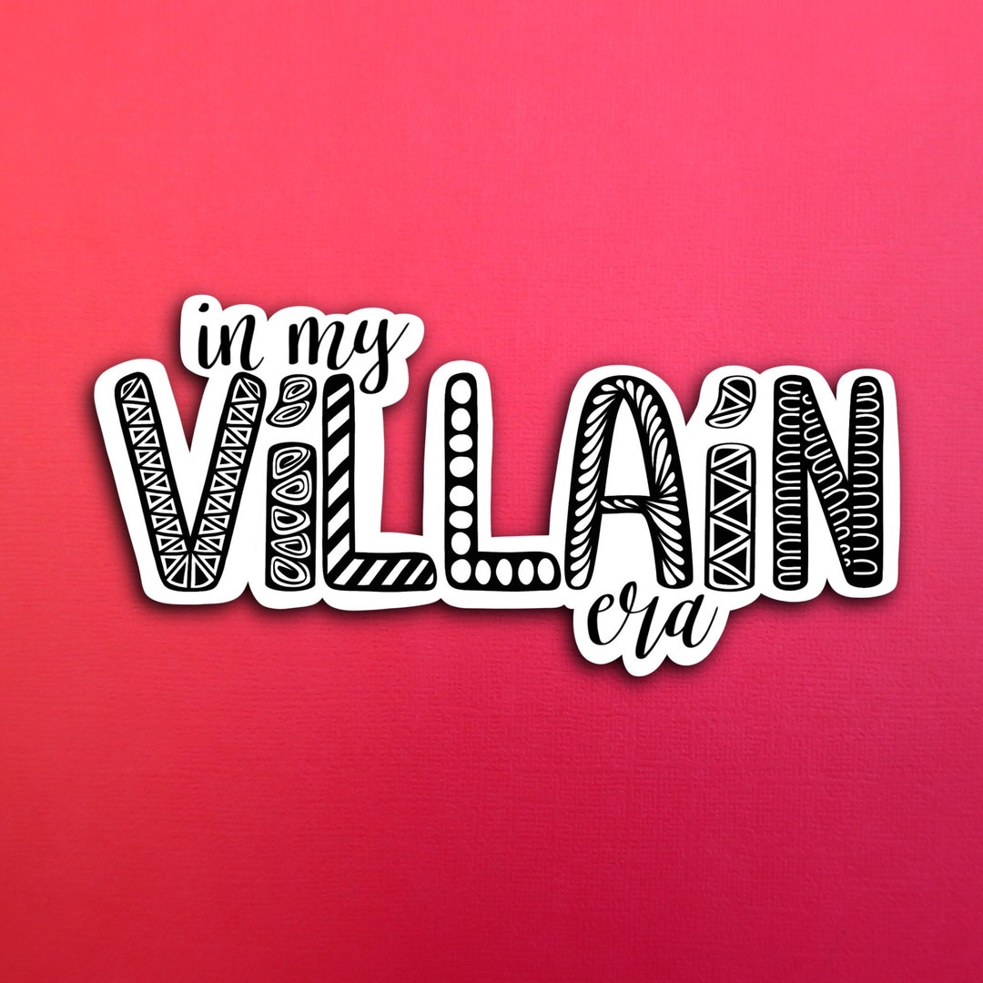 In My Villain Era Sticker WATERPROOF - Etsy