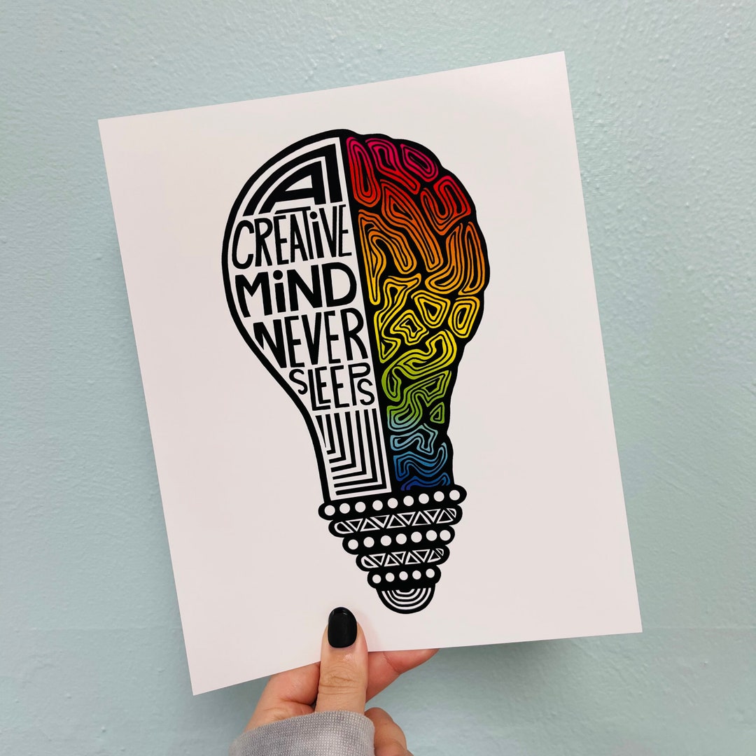 Creative Mind Print - Etsy