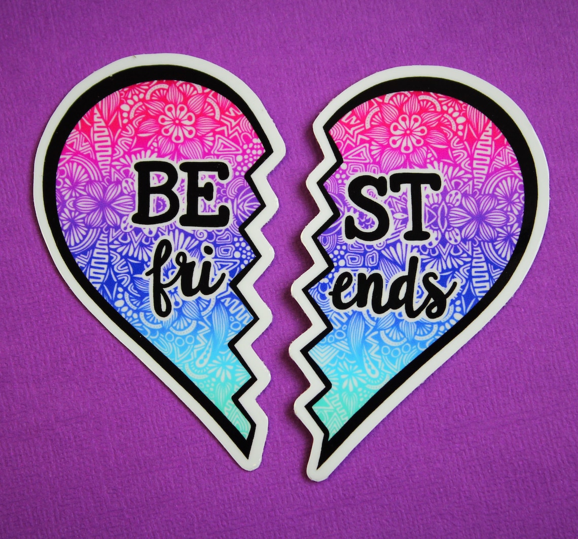 Best Friends Sticker WATERPROOF - Etsy