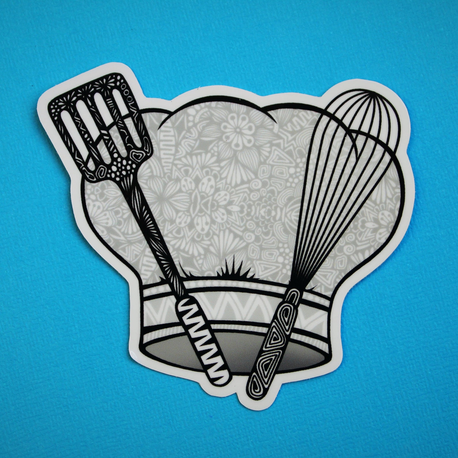 Chef Hat Sticker WATERPROOF - Etsy