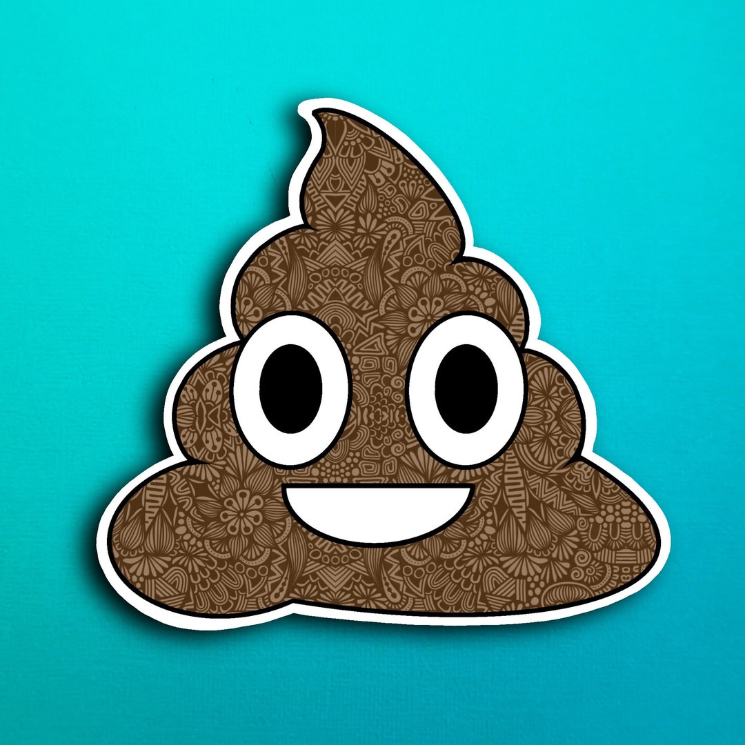 Poop Emoji Sticker WATERPROOF - Etsy