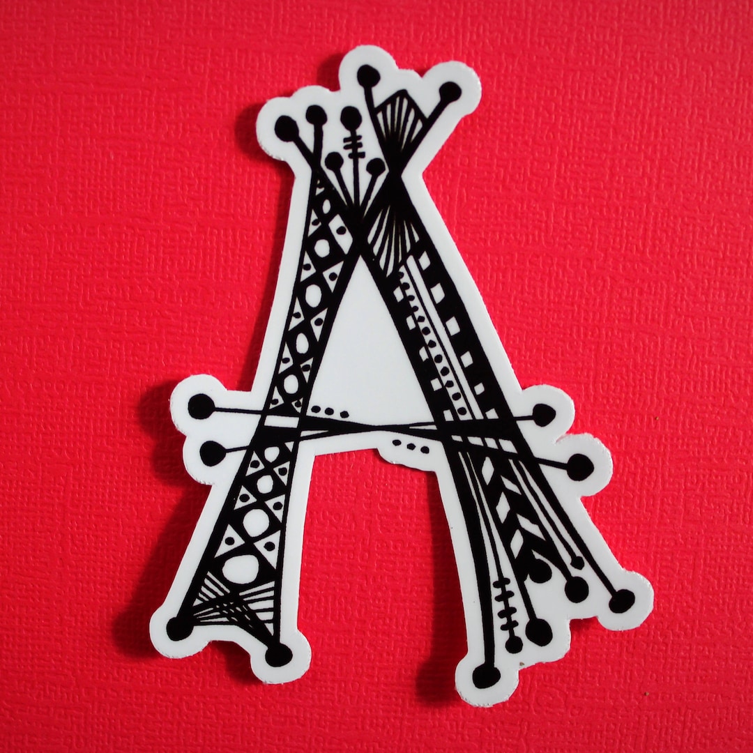 Letter A Sticker WATERPROOF - Etsy