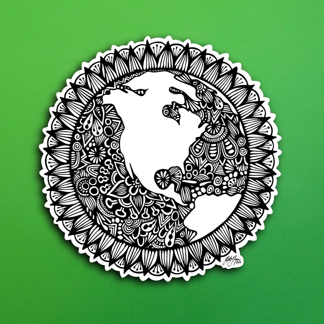 World Sticker (WATERPROOF) - Etsy