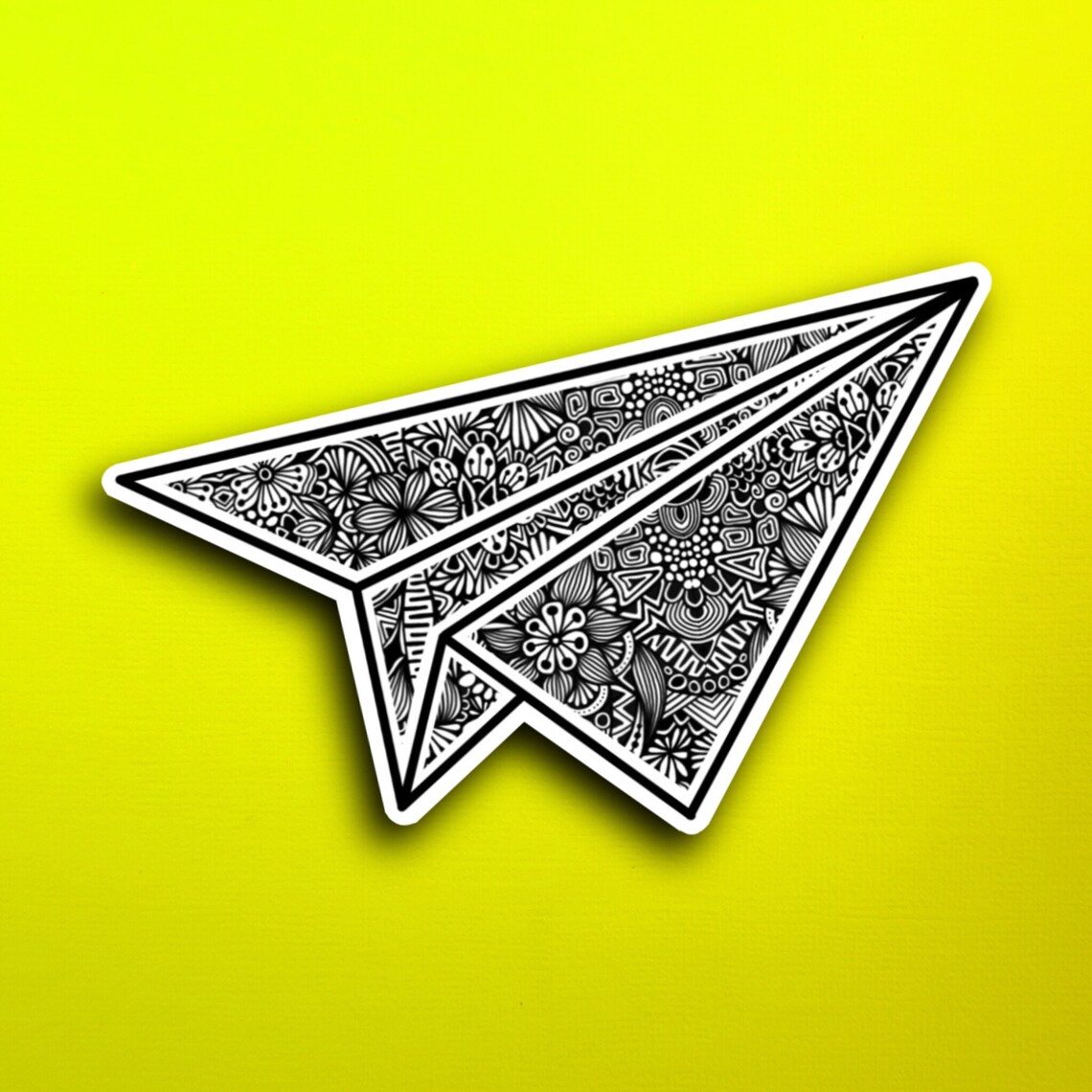 Paper Plane Sticker WATERPROOF - Etsy