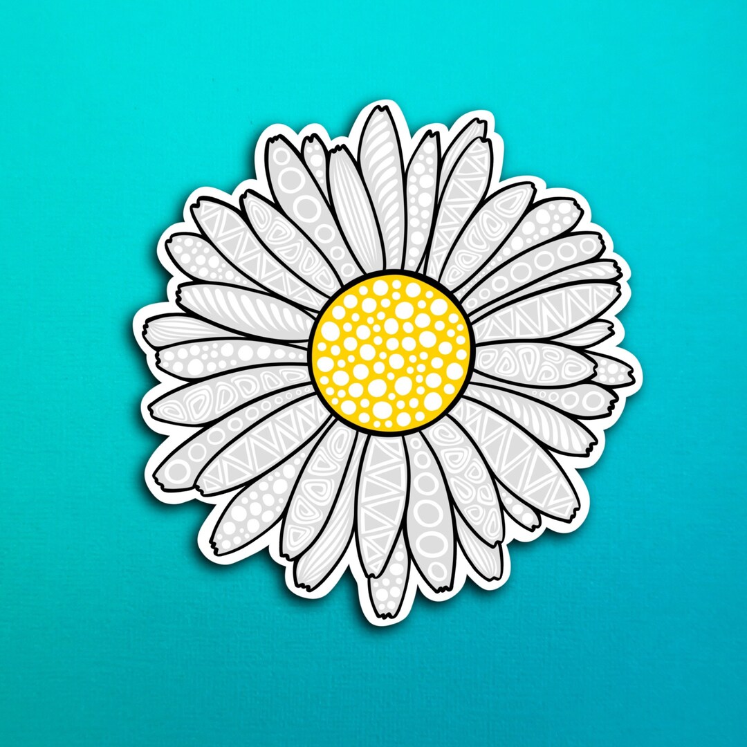 NEW Daisy Sticker WATERPROOF - Etsy