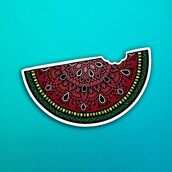 Watermelon Sticker WATERPROOF - Etsy