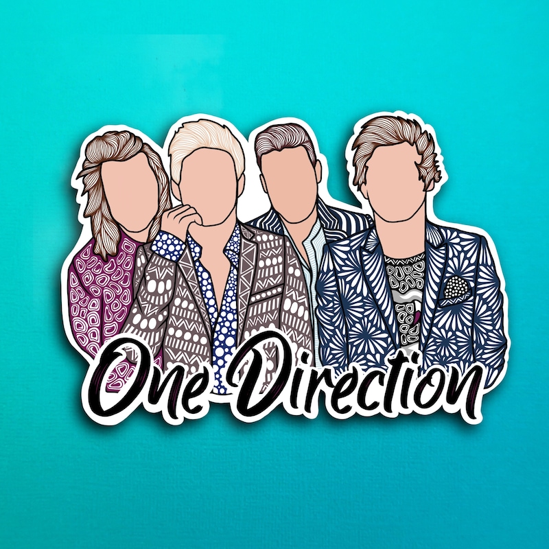 One Direction Stickers - Etsy