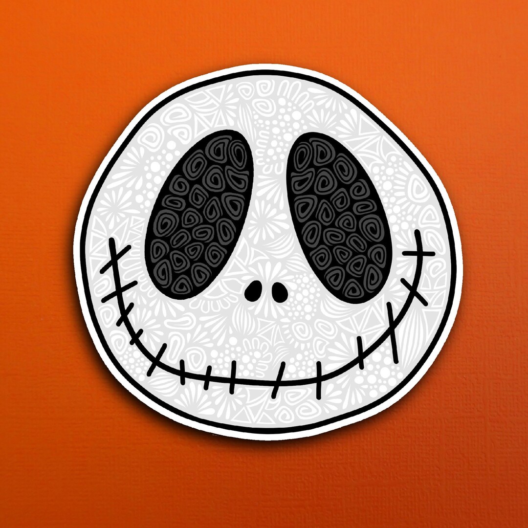 Jack Skellington Sticker WATERPROOF - Etsy