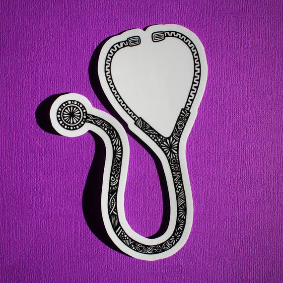 Stethoscope Sticker WATERPROOF - Etsy
