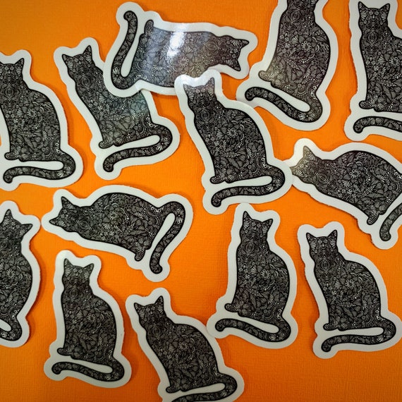 Mini Cat Sticker WATERPROOF | Etsy