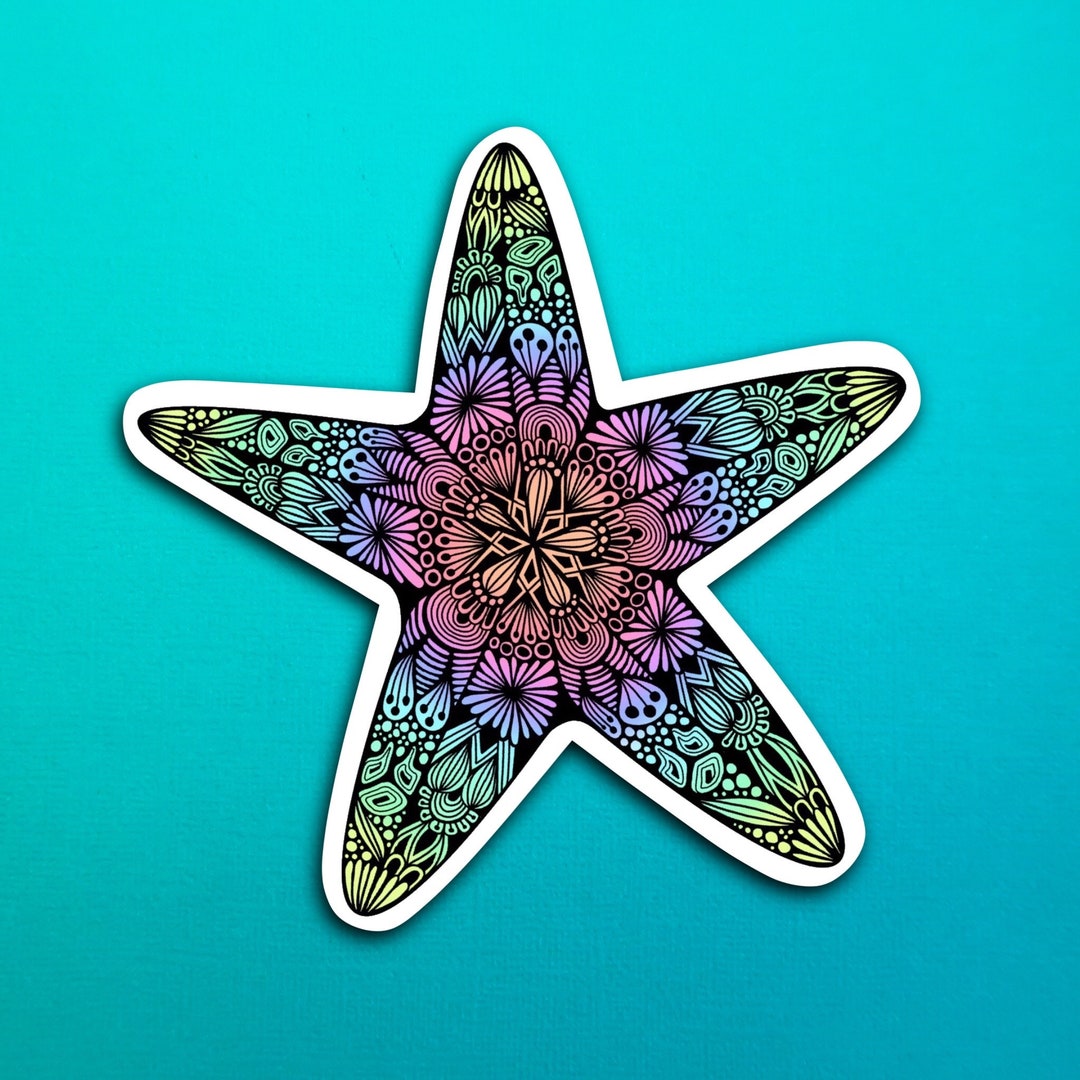 Starfish Sticker WATERPROOF - Etsy