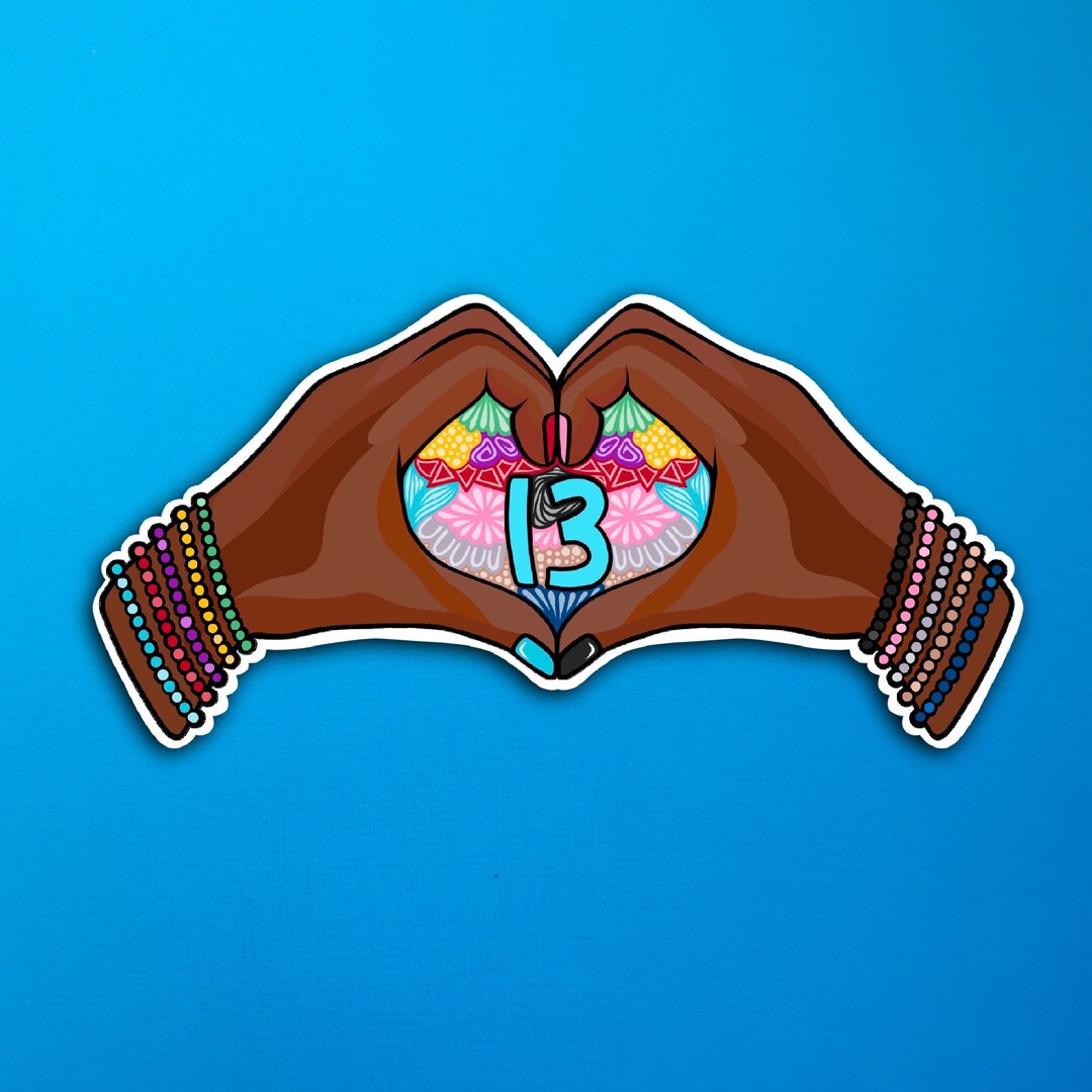 TS Heart Hand Sticker Skin Tone 4 WATERPROOF - Etsy