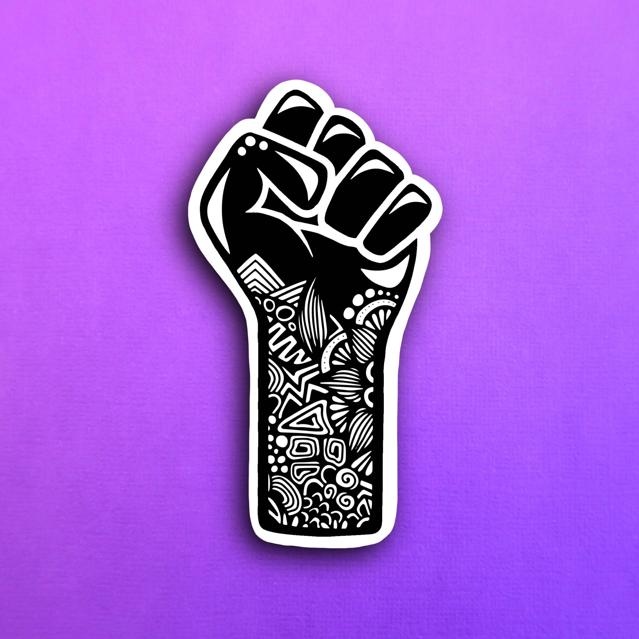 Fist Sticker - Etsy