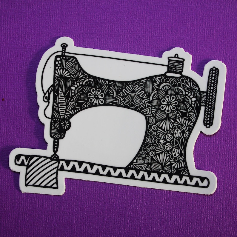 Sewing Machine Sticker WATERPROOF | Etsy
